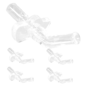 Cabilock 5 Pièces Pailles à Boire Réutilisables,en silicone et brosse de nettoyage, Gourde Pailles De Rechange Pour Deau Claires Di Ricambio Per Bottiglia In A