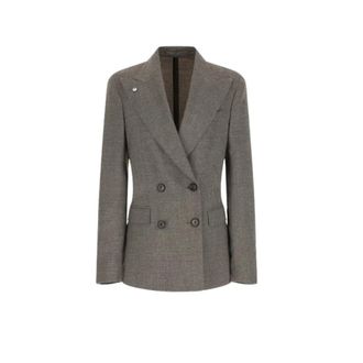 L.B.M. 1911 Zweireihiger Blazer - - Jackets - Damen - Braun - 2XL