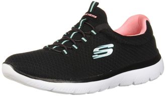 Skechers Summits Top Player Damen Sneaker, Black Pink, 38.5 EU