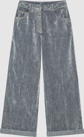 Forte_Forte Pantalon Flock Denim Grey