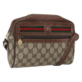 Gucci Sac bandouli&egrave;re en toile Pre-owned - Femme - Pre-owned - Beige - Taille: ONE Size