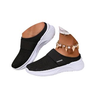 Minetom Orthop&auml;dische Hausschuhe Damen Clogs Pantoletten Air Cushion Freizeit Atmungsaktiv Sandals Gesundheitsschuhe Slip on Walkingschuhe Mesh Sandalen Schuh