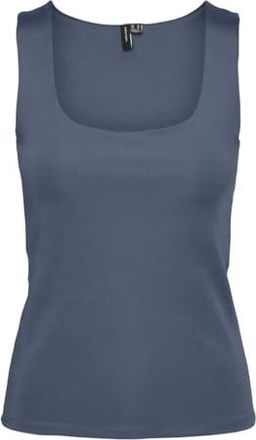 Vero Moda Vmmillion SL Square Top 2-Way JRS Noos Haut, Bleu Chine, XS Femmes