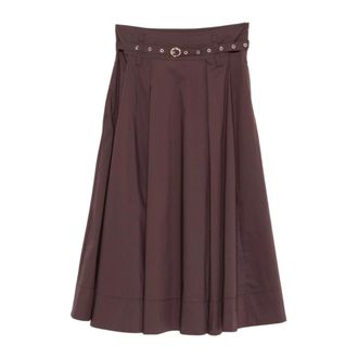 Liu Jo Femme, Jupes, Brun, Taille: 38 FR Gonna ampia