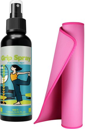 Generic Anti-Slip Yoga Mat Spray | Slip Resistant Firm Grip Friction Booster Non-Sticky Supplies For Workout Gymnastics Pole Vaulting Rock Climbing