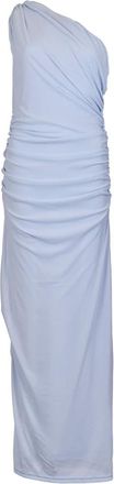Rotate Rotate Birger Christensen, Femme, Robes, Bleu, Taille: 38 FR Asymmetric One-Shoulder Maxi Dress