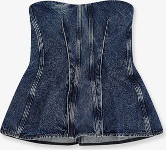 A Gold E Lara Corset denim top - AGOLDE - gender_Woman