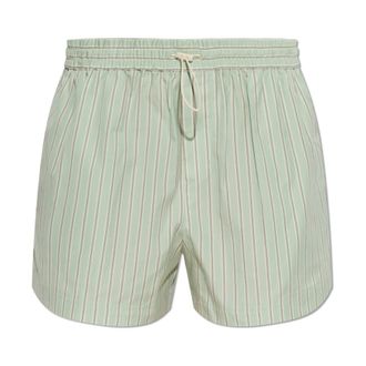 Rag & Bone Marvin Striped Cotton Shorts - - Shorts - Damen - Gr&uuml;n - XS