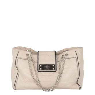 Chanel Pre-owned Cuir sacs-chanel - Femme - Pre-owned - Beige - Taille: ONE Size