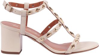 Via Roma 15 Femme, Chaussures, Beige, Taille: 40 EU Sandaletto V Piccola e Rombi