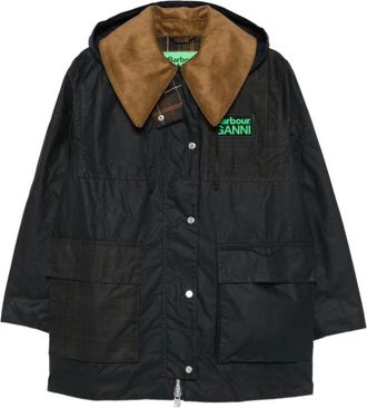 Ganni Femme, Manteaux, Bleu, Taille: 34 FR Parkas