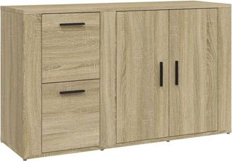 vidaXL Sideboard Sonoma-Eiche 100x33x59,5 cm Holzwerkstoff Vidaxl