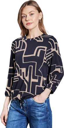 Street One Damen Kuscheliges Shirt mit Print