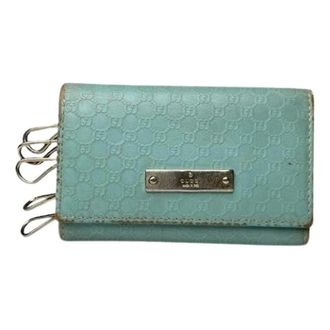 Gucci Pre-owned GG Blooms Porte-cl&eacute;s - Femme - Pre-owned - Bleu - Taille: ONE Size