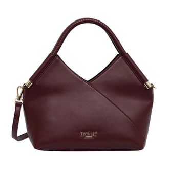 Twinset Shopper Velvet - - Bags - Damen - Rot - ONE SIZE