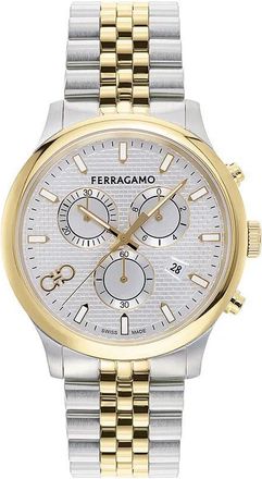 Ferragamo Uhren - Quartz Chronograph Watch Ferragamo Duo Chrono - Gr. unisize - in Silber - für Damen