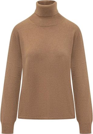 Max Mara Femme, Pulls, Brun, Taille: 44 FR Pull &agrave; col roul&eacute;