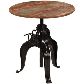 vidaXL Table de bar Bois de r&eacute;cup&eacute;ration massif 75x(76-110) cm Vidaxl