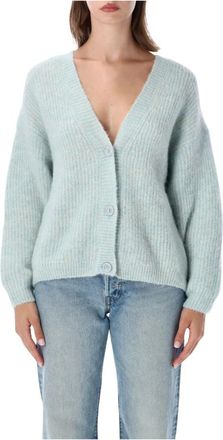 American Vintage Femme, Pulls, Bleu, Taille: 36/38 FR East Cardigan