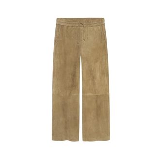 Arma Blair Stretch Suede - - Trousers - Damen - Gr&uuml;n - S