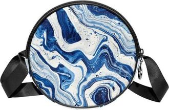 Generic Sac &agrave; bandouli&egrave;re Circle pour femme, petit sac &agrave; bandouli&egrave;re Quicksand avec fermeture &eacute;clair, bretelles r&eacute;glables, sac &agrave; main rond d&eacute;contract&eacute; pour fe