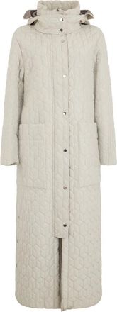 Moorer Manteau matelass&eacute; long Domizia - Femme - Manteaux - Beige - Taille: 36 FR