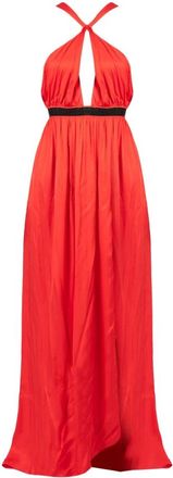 Pinko Anguria Satin Maxikleid - - Dresses - Damen - Rot - S