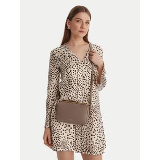 Calvin Klein Handtasche Calvin Klein Foil Logo Elongated Camera Bag LV04F3276G Beige