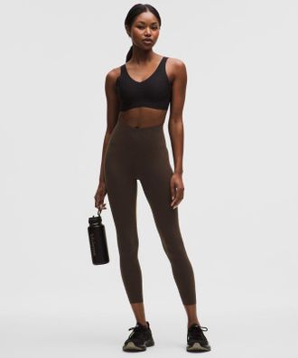 lululemon Glow Up Leggings mit hohem Bund f&uuml;r Frauen - 64 cm - Gr&ouml;&szlig;e 10 in Walnut Crunch