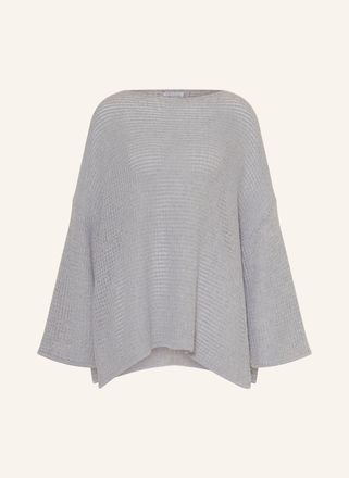 Mrs & Hugs Mrs & Hugs Oversized-Pullover Mit Cashmere grau
