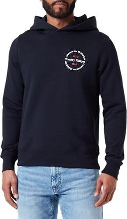 Tommy Hilfiger Homme Sweat À Capuche Homme, Bleu (desert Sky), XS