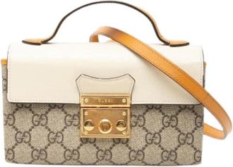 Gucci Pre-owned Toile sacs-gucci - Femme - Pre-owned - Beige - Taille: ONE Size