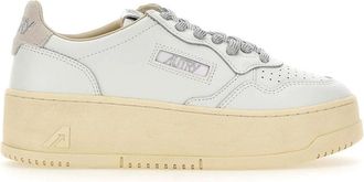 Autry Femme, Chaussures, Blanc, Taille: 38 EU Platform Low
