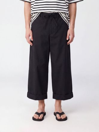 Jacquemus Weit geschnittene Baumwollhose von mit mittlerer Taille und Umschlag