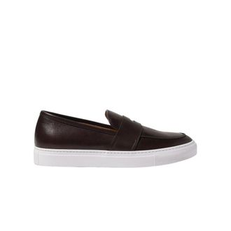 Scarosso Handgefertigte Penny Loafer Plateau-Sneakers - - Shoes - Herren - Braun - 43 1/2 EU