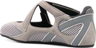 The Attico Touch-Strap Flat - Ash grey