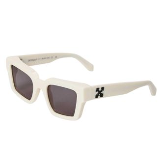 Off-white Off White - Richardson Rechteckig-Sonnenbrille f&uuml;r Herren (Wei&szlig;/Dunkelgrau)
