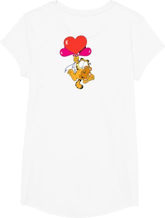 Garfield Heart Balloons with Pooky Valentines Day Cat T-Shirt