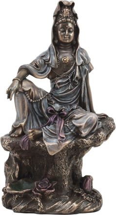 Ebros Gift Wasser und Moon Kuan Yin Guanyin Statue Figur BODDHISATTVA Eastern Erleuchtung Masterpiece
