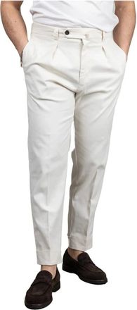 Berwick 1707 Homme, Pantalons, Blanc, Taille: XL Chinos