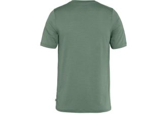 Fj&auml;llr&auml;ven T-Shirt Abisko Wool Logo SS M 614 patina green