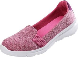 Generic Chaussures De Marche Femme Slip-on Bouche Peu Profonde Semelles Souples Plates Respirantes Chaussons de Sport Confortable Décontractée 36
