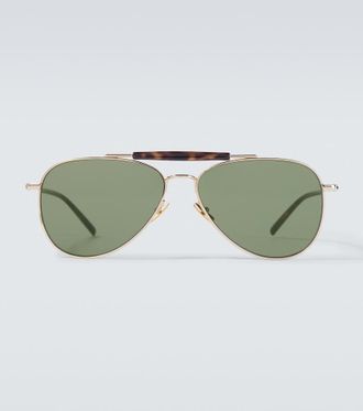 Saint Laurent Lunettes de soleil aviateur SL Logo