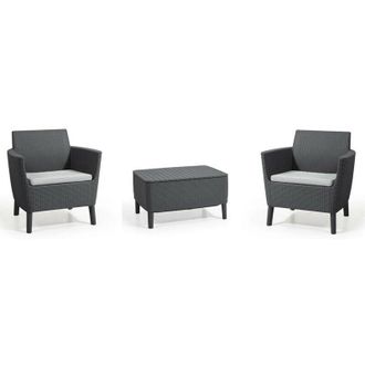 Keter Set Tisch + salemo Sessel Graphit - Keter