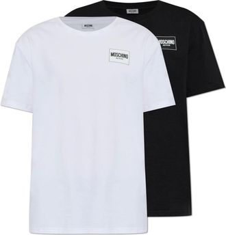 Moschino Homme, Tops, Multicolore, Taille: 2XL Active T-Shirt 2-Pack