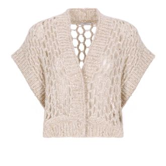 PESERICO Damen, Strickwaren, Beige, SGr&ouml;&szlig;e