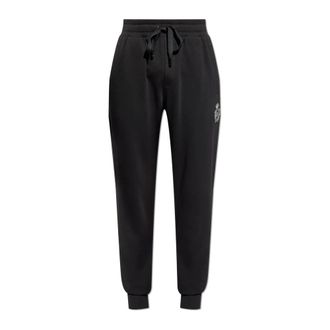 Dolce & Gabbana Sweatpants mit Applikation - - Trousers - Herren - Schwarzk - 2XL