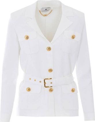 Elisabetta Franchi Cardigan - Blanc