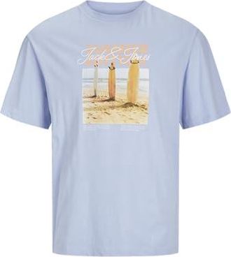 Jack & Jones Jjporto Tee SS Crew Neck, Chambray Blue, M Hommes