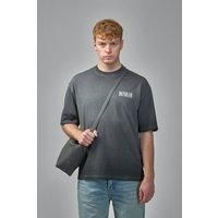 Denham Flare Tee Black - Relaxed Fit